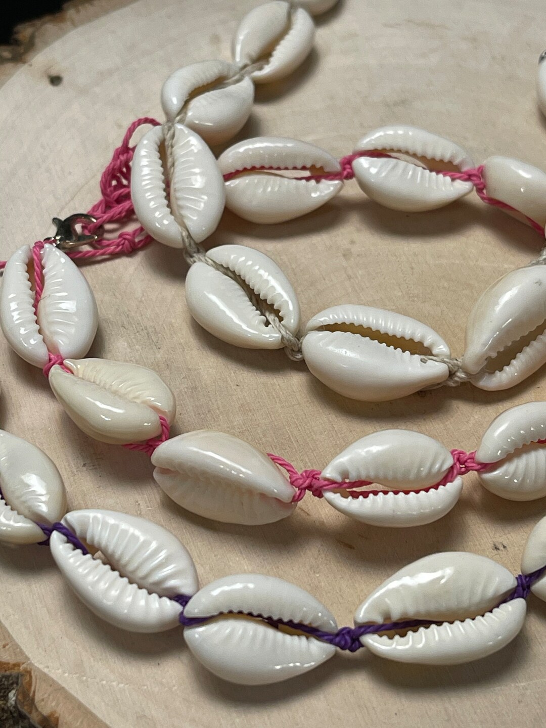 Colorful Cowrie Shell Anklets, Cowrie Shell Ankle Jewelry for Summer ...