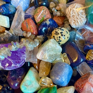 Assorted Mix Tumbled Stones and Crystals, Healing Rocks and Minerals - Etsy