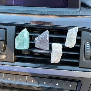 Real Crystal Car Vent Clips Assorted, Crystal Auto Clips Car ...