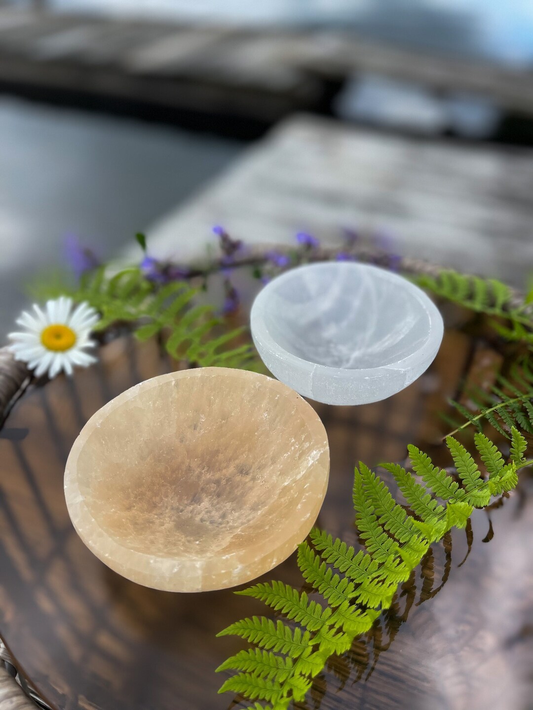 Selenite Charging Bowl, Cleansing Crystal Bowl, Offering Altar Bowl ...