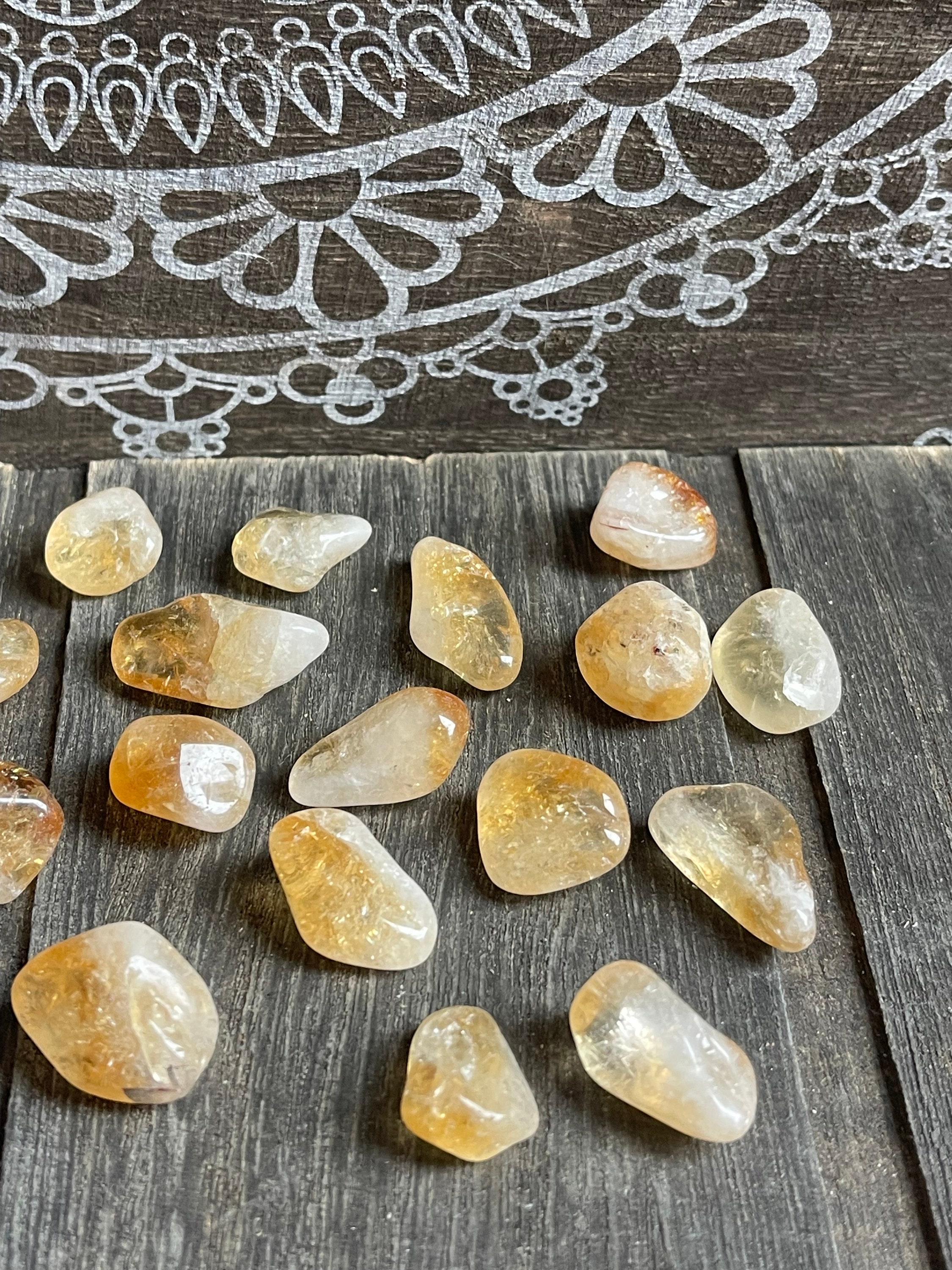 Citrine Tumbled Stones, You Choose How Many Pieces, Solar Plexus Chakra ...