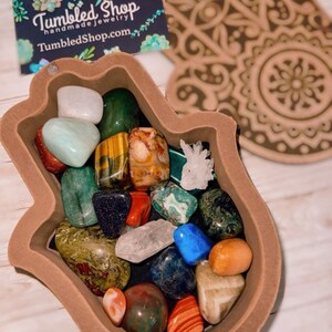 Crystal Box Various Crystals Aligned Personalized Box, Mix of Natural ...