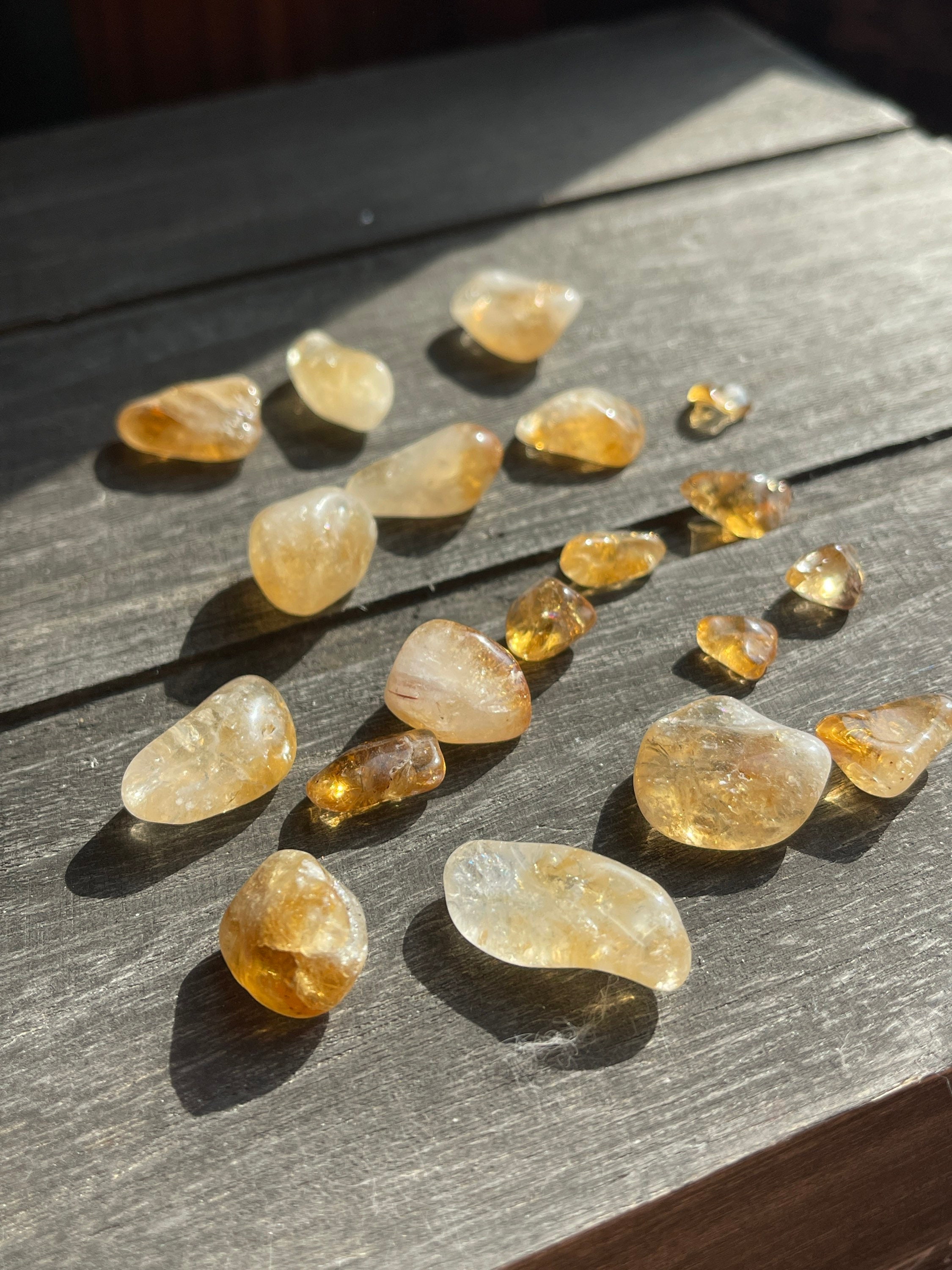 Citrine Tumbled Stones, You Choose How Many Pieces, Solar Plexus Chakra ...