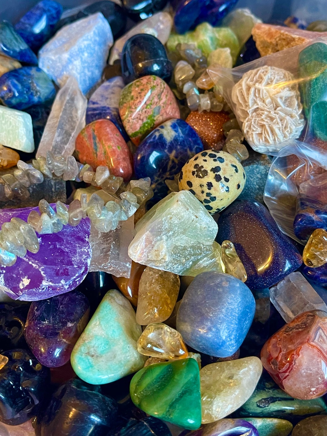 Assorted Mix Tumbled Stones and Crystals, Healing Rocks and Minerals - Etsy