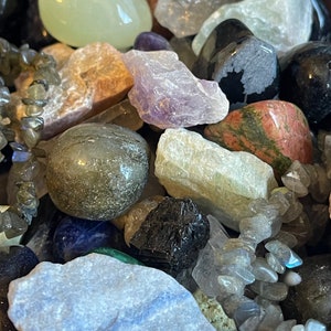 Assorted Mix Tumbled Stones and Crystals, Healing Rocks and Minerals - Etsy