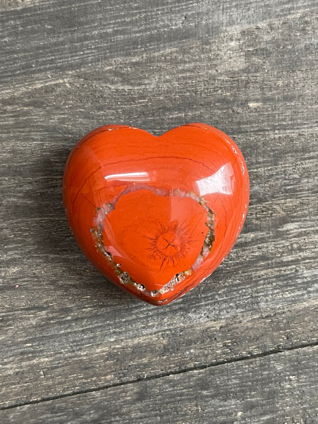 Red Jasper Stone Heart, Root Chakra Crystal, Red Heart Crystal Carving ...