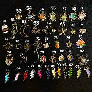 Custom Charm Necklace, Build Your Own Gold Plated Jewelry, Personalized ...