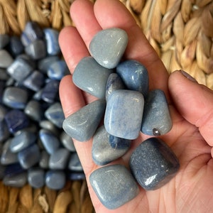 Blue Dumortierite Quartz Tumbled Crystals, Healing Stones, Stress ...