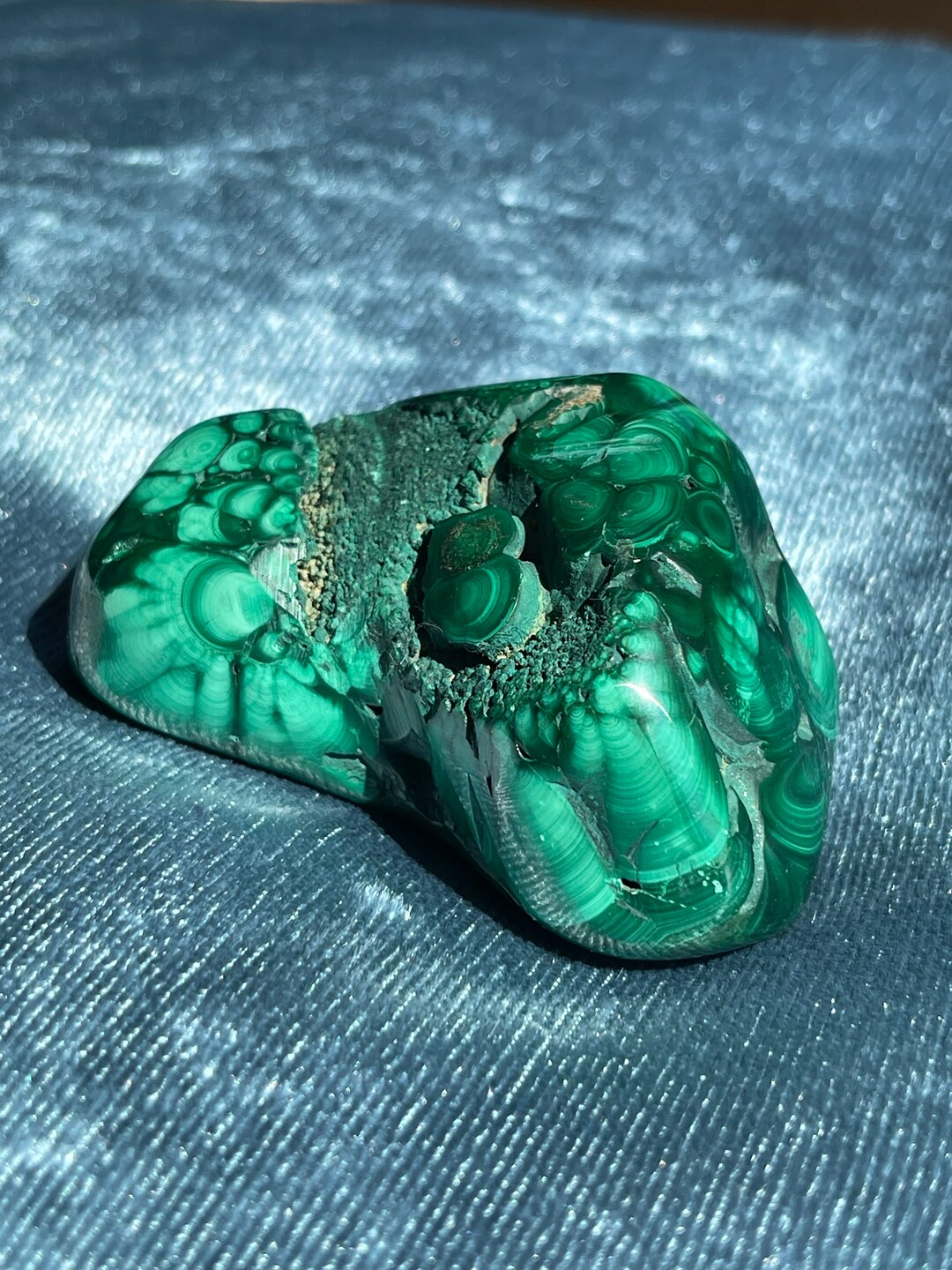Green Malachite Polished Crystal, Natural Green Malachite Stone ...