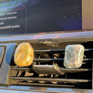 Real Crystal Car Vent Clips Assorted, Crystal Auto Clips Car ...