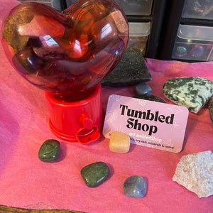 Crystal Confetti in Heart Storage Dispenser, Valentines Day Pink ...