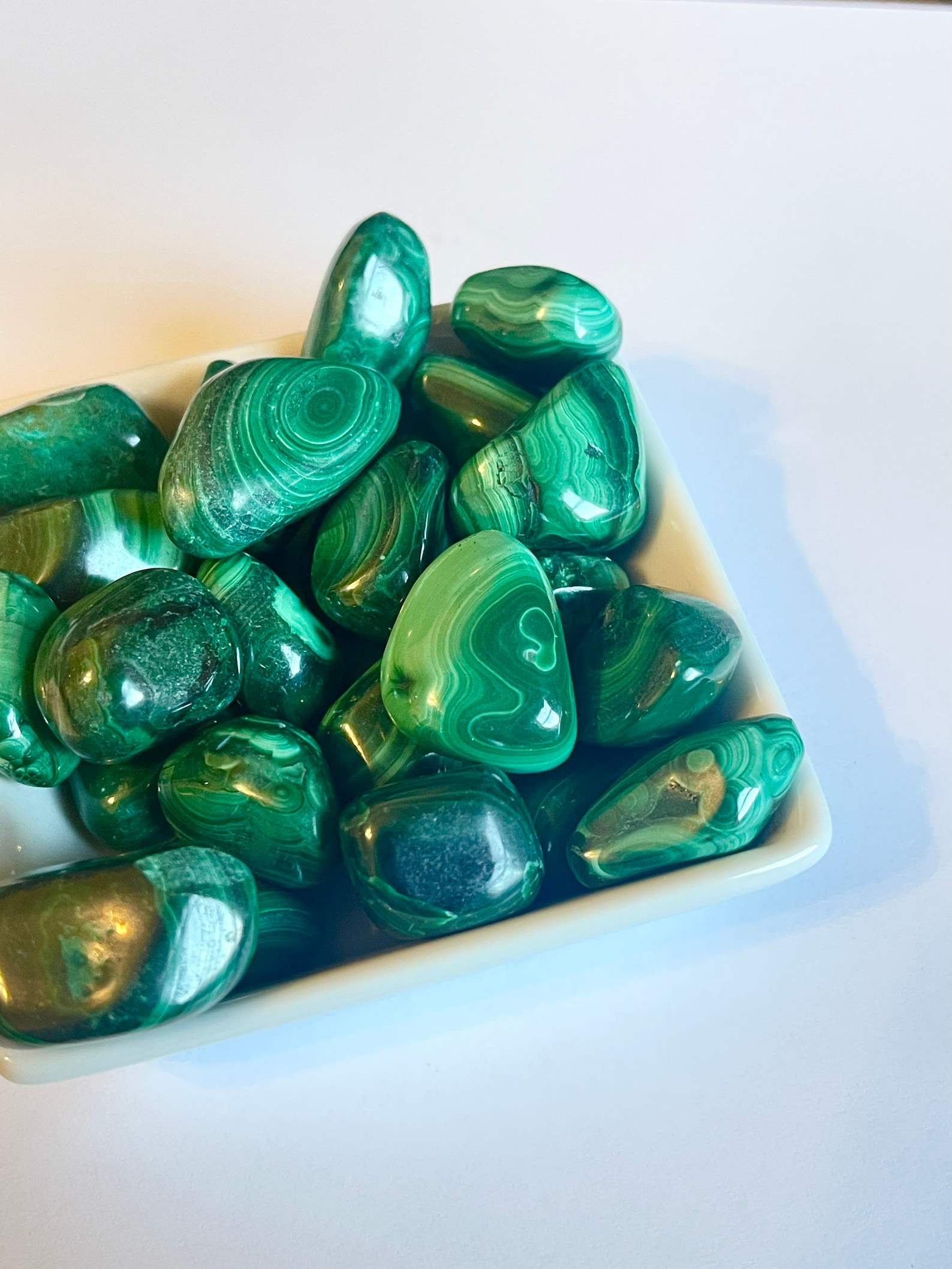 Malachite Tumbled Natural Malachite Stones Manifestation - Etsy