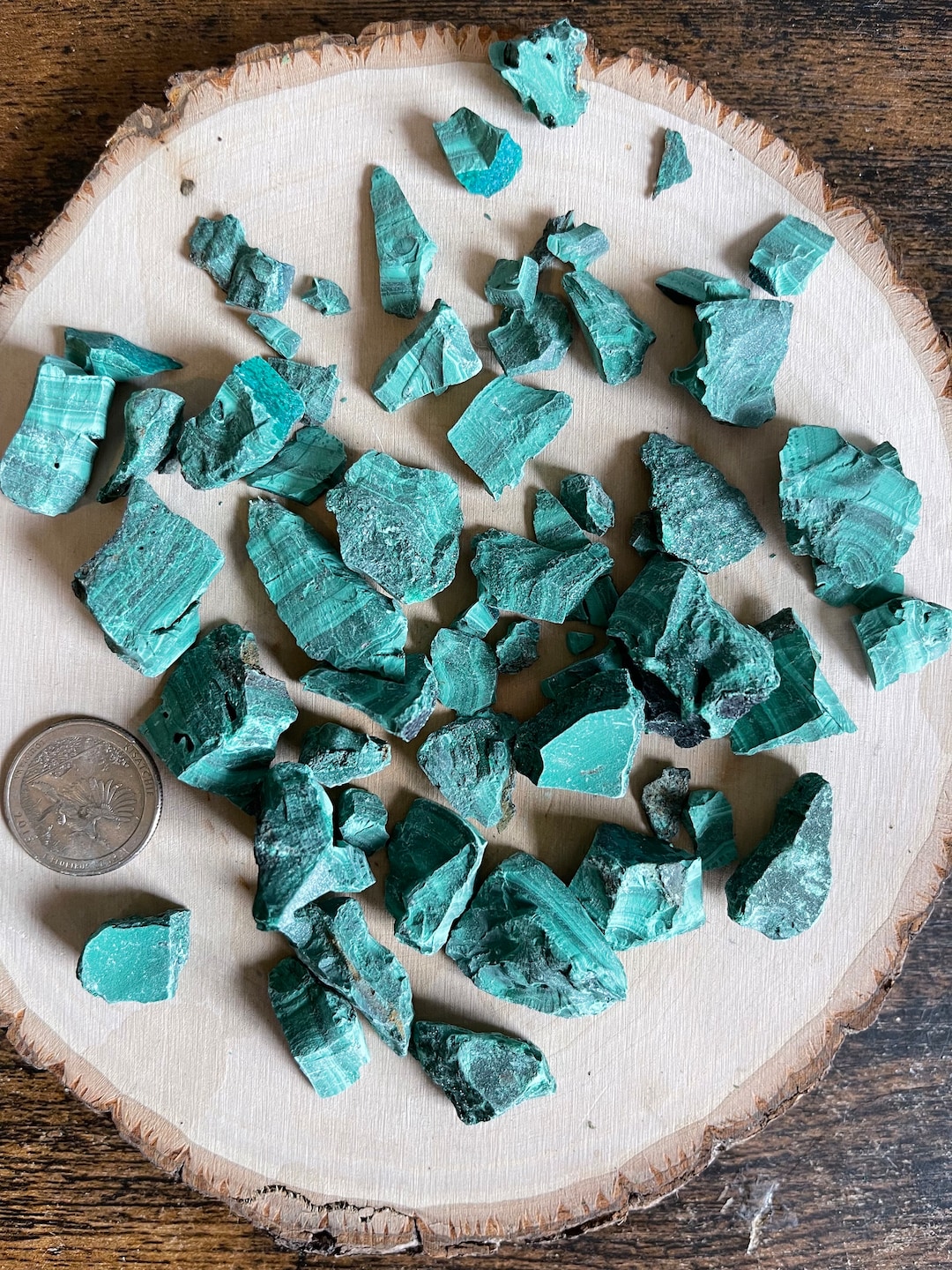 Raw Malachite, Natural Green Malachite, Wards off Danger Crystal ...