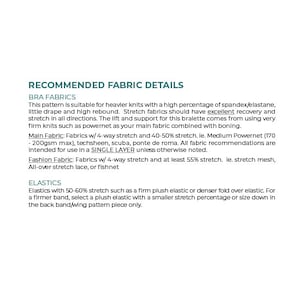 Momiji Bralette Pattern DD-GG - Etsy