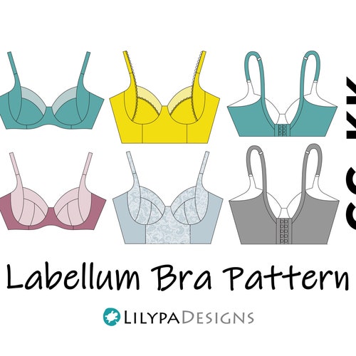 Lanai Wireless Bra Pattern Sizes GG-KK - Etsy