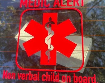 Medic Alert Sticker - Etsy