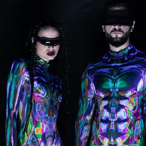 Cyber Costume for Women Rave Halloween Costume Couple - Etsy
