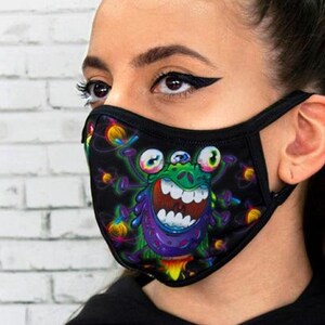 Alien Washable Face Mask Face Mask for Women Double Layer - Etsy
