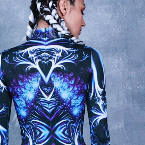 Blue Rave Costume Ice Queen Halloween Costume for Adults - Etsy