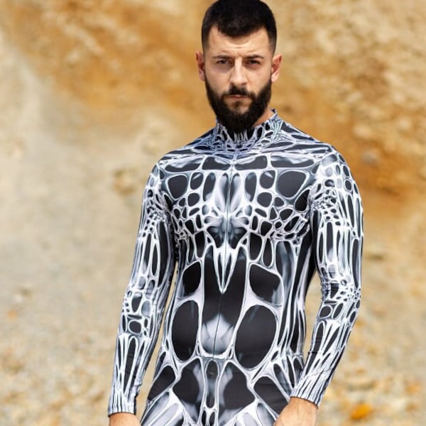 Mens One Piece Bodysuit - Etsy