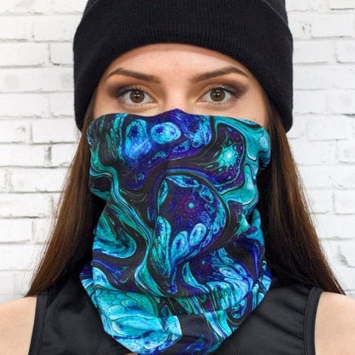 Festival Neck Gaiters UV Neck Gaiter Cool Neck Gaiter - Etsy