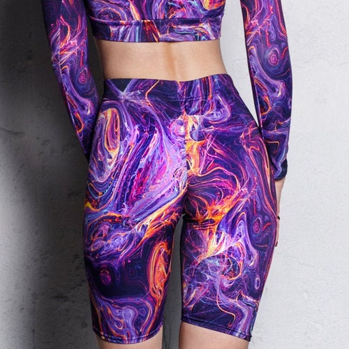 Women Bike Shorts Rave Shorts Festival High Waisted Shorts - Etsy