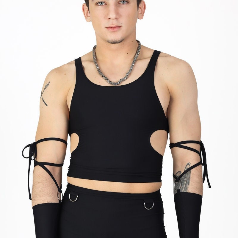 Black Crop Top - Etsy