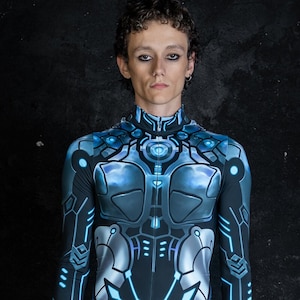 Cyborg Costume, Robot Halloween Costume for Men, Sci-fi Costume for ...