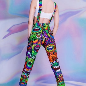 Alien Women Overalls, Overalls With Front Pocket, Festival Dungarees ...