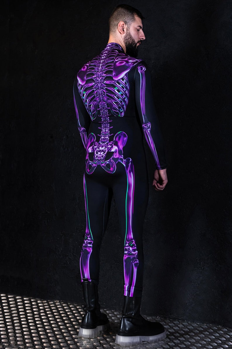 Purple Skeleton Costume for Men Adult Halloween Costumes - Etsy