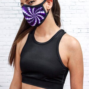 Trippy Face Mask, Washable Face Mask, Festival Clothing, Women Face ...