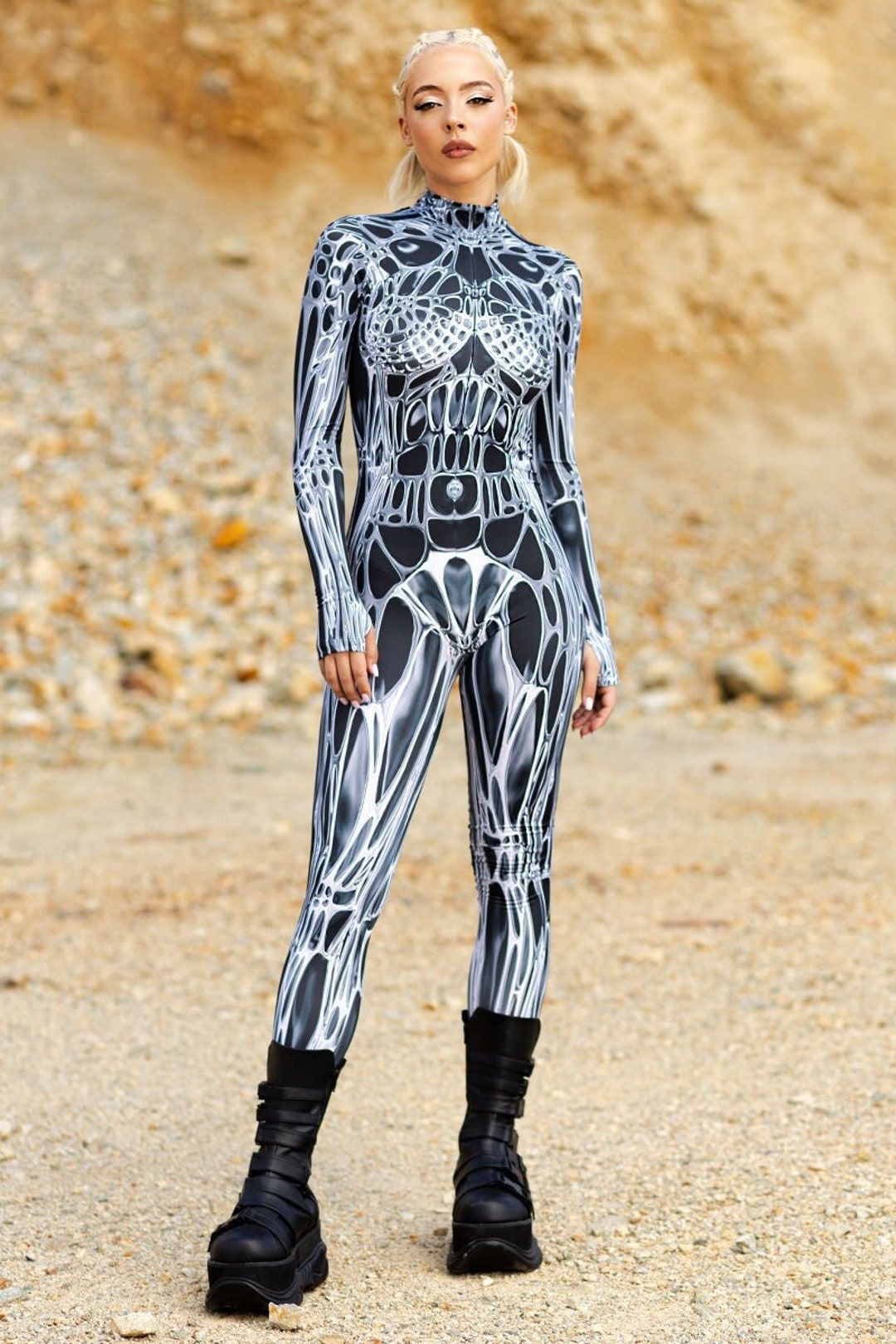 Sci Fi Halloween Costume, Full Body Women Halloween Costume, Burning ...