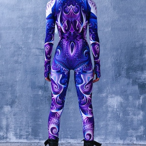 Purple Rave Costume, Purple Rave Outfit, Aerial Costume for Women, Rave ...