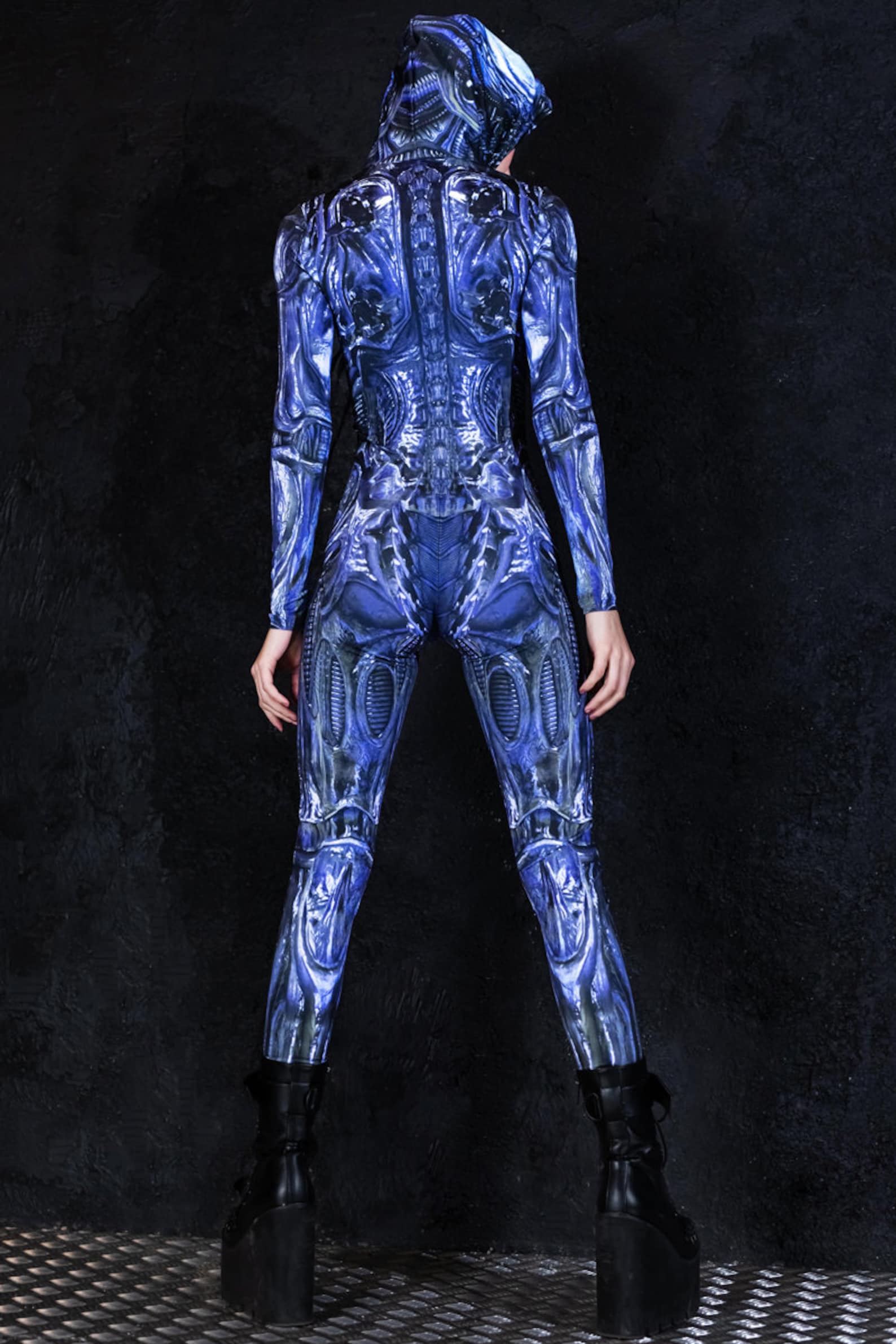 Alien Costume Xenomorph Costume Women Halloween Alien - Etsy