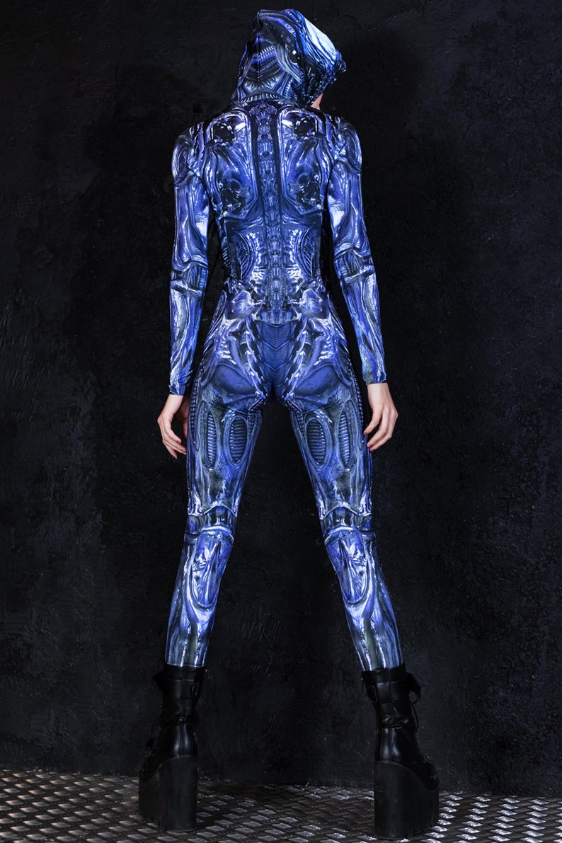 Alien Costume Xenomorph Costume Women Halloween Alien - Etsy