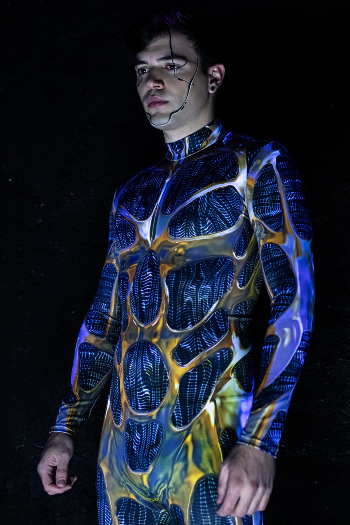 Cyborg Men's Costume Men Halloween Costume Halloween - Etsy