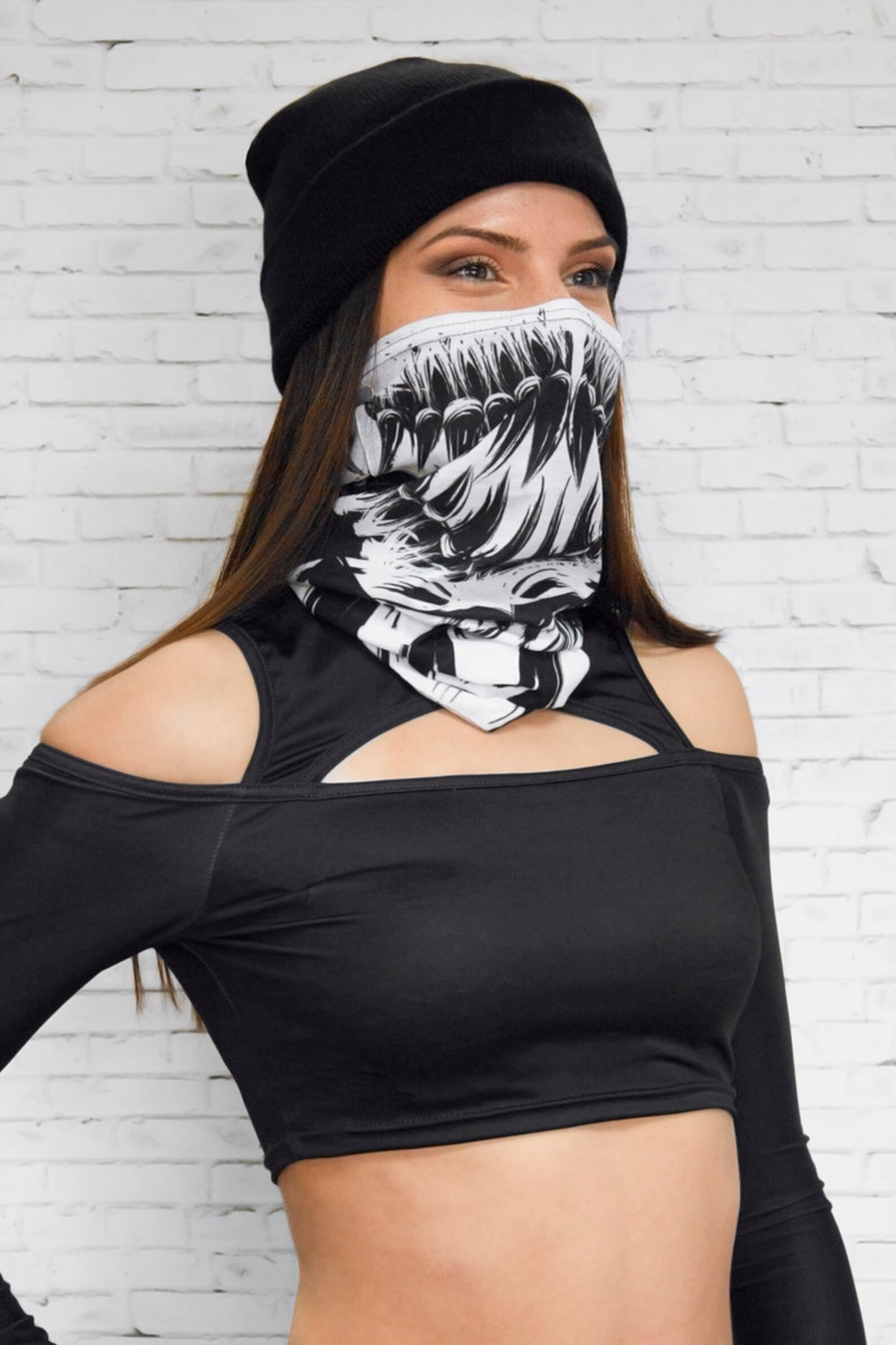 Teeth Neck Gaiter, Neck Gaiter for Men, Halloween Neck Gaiter for Women ...