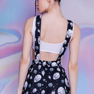 Black Alien Shortalls, Cute Shortalls Women, Womens Short Overalls ...