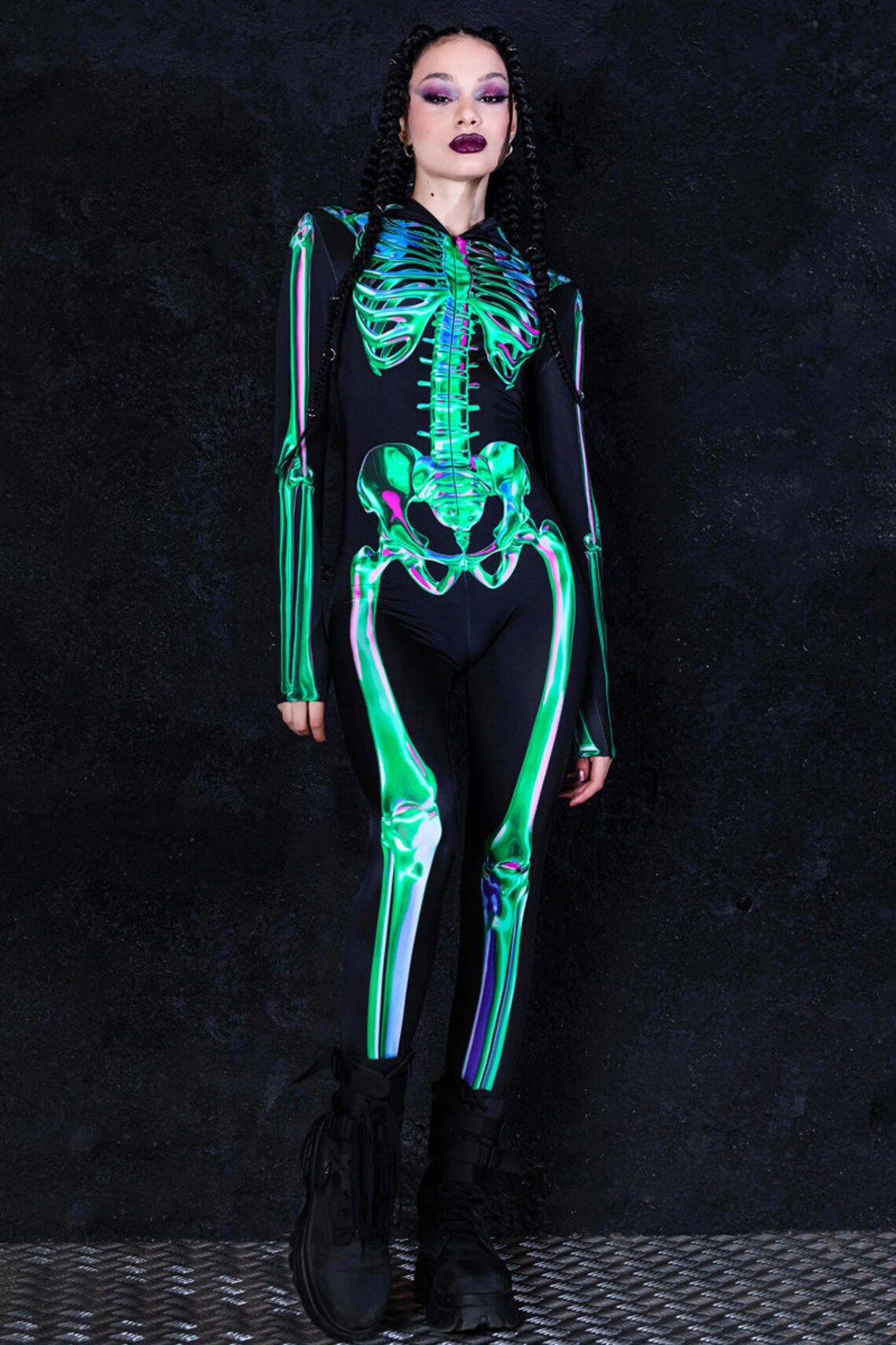 Green Skeleton Costume Women Halloween Skeleton Costume Sexy - Etsy
