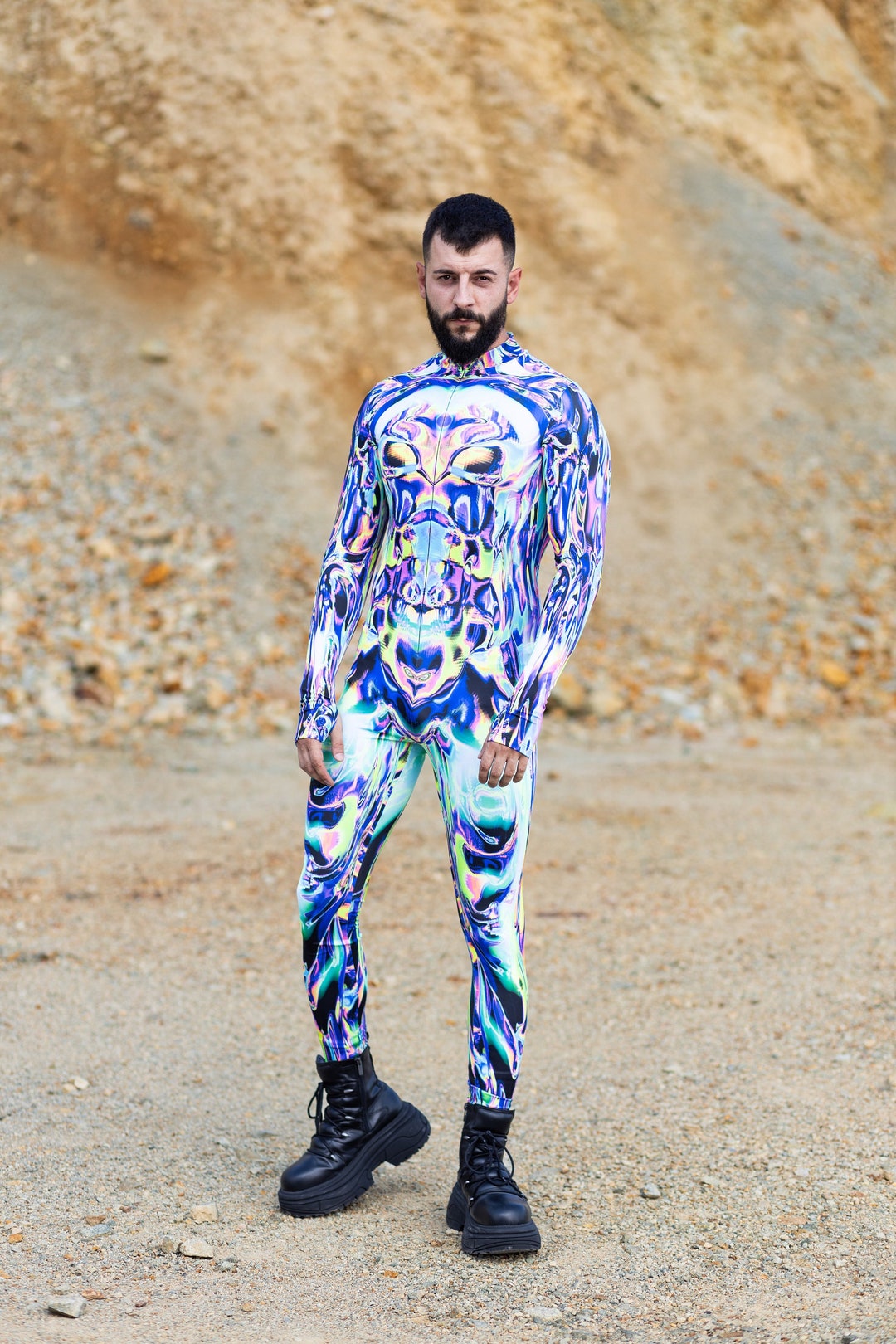 UV Light Costume, Burning Man Festival Costumes, Male Burning Man ...