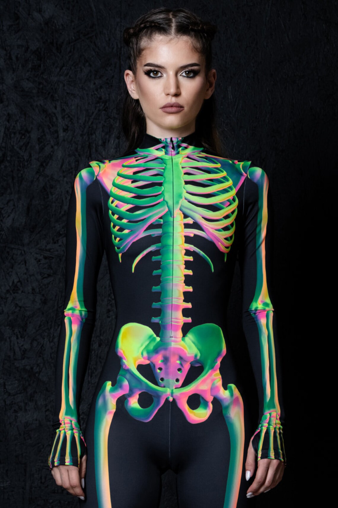 Skeleton Costume, Glow in the Dark Skeleton Costume, Neon Skeleton ...