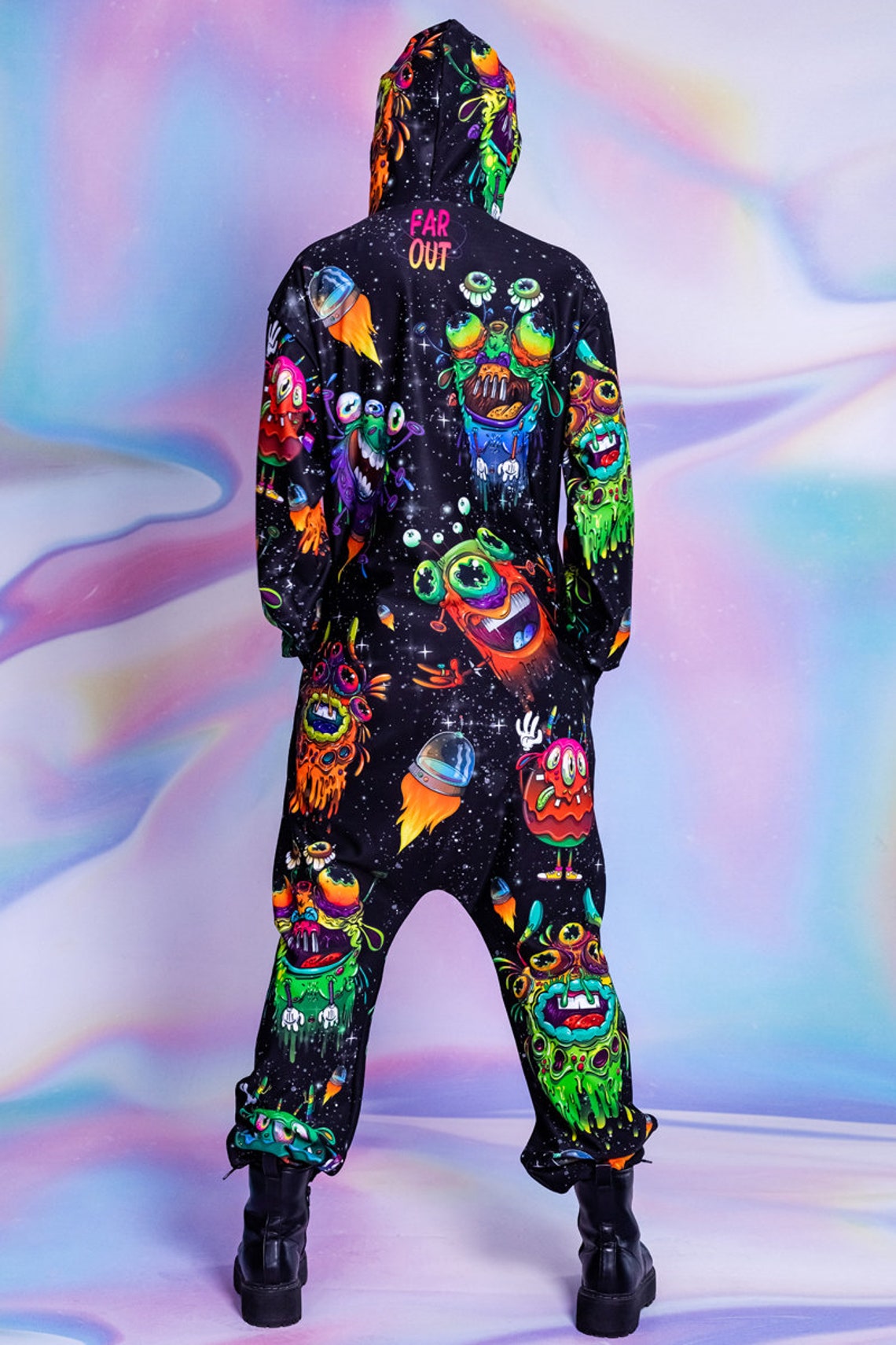 Galaxy Pajama With Aliens, Alien Adult Pajamas, Drippy Outfits ...