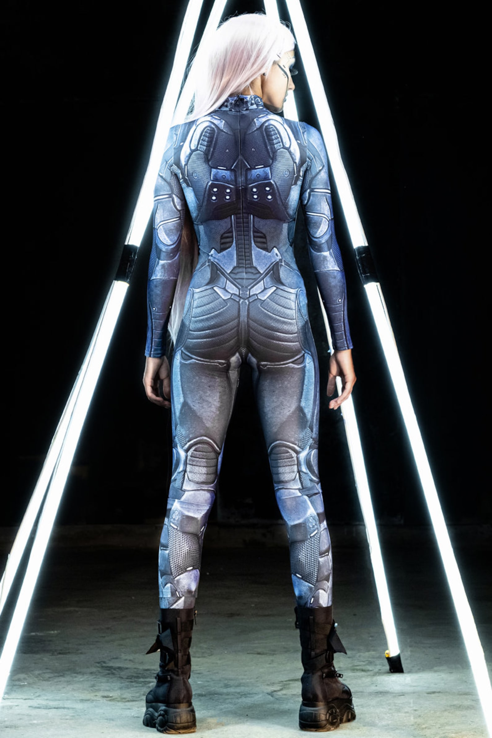 Cyborg Costume Sci Fi Costume Robot Halloween Costume For Etsy
