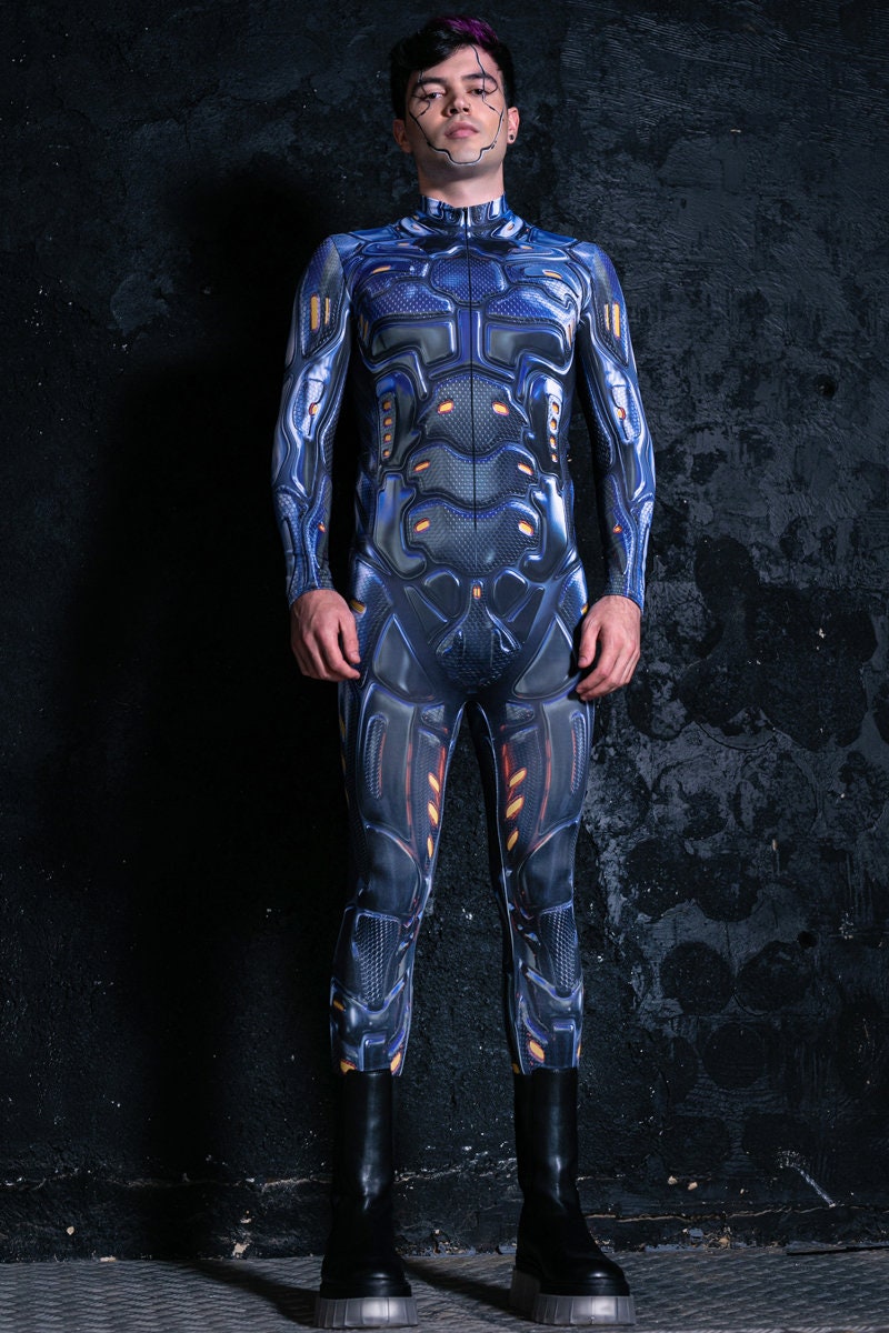 Mens Cyberpunk Costume Male Robot Costume Sci-fi Clothing - Etsy