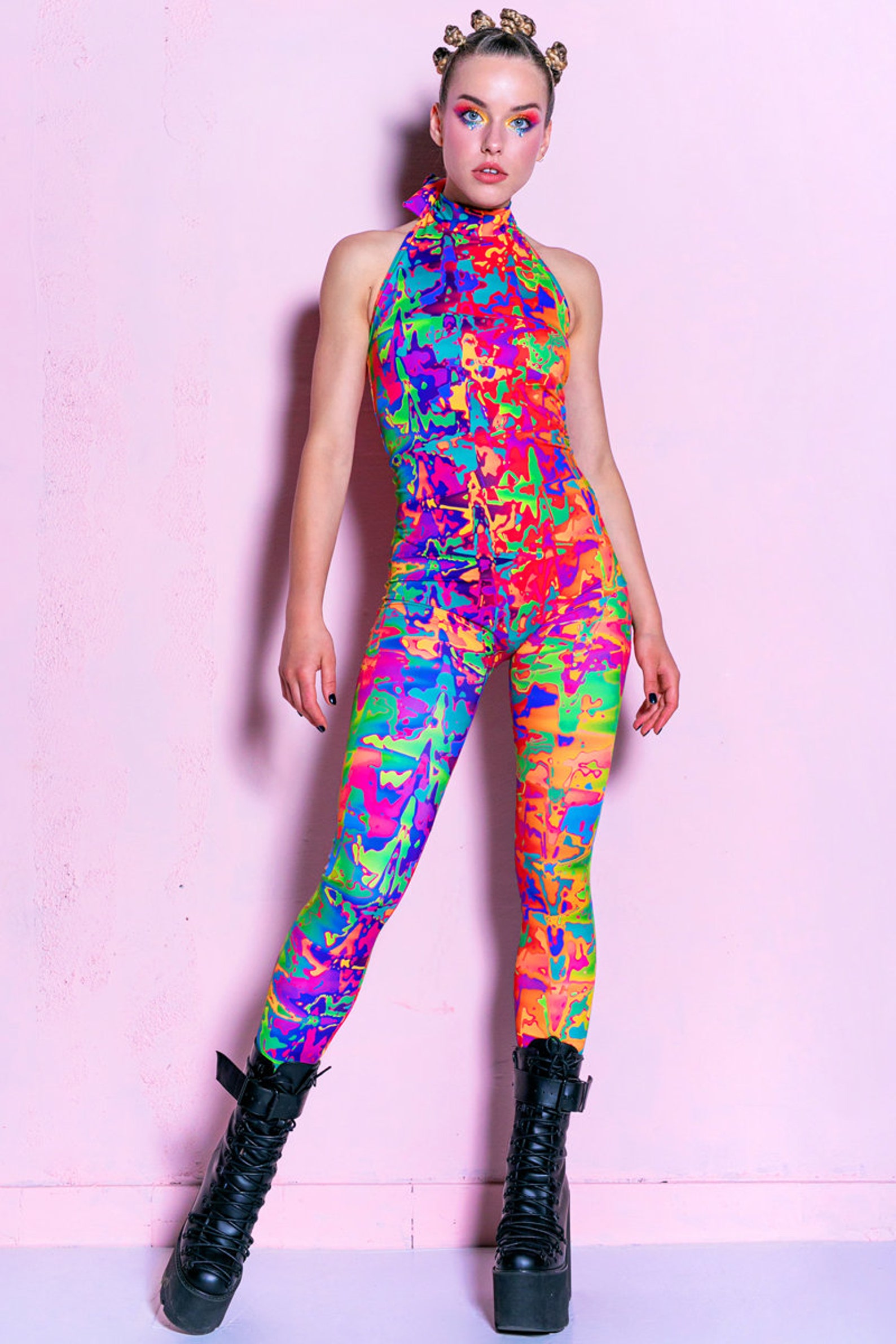 Rainbow Jumpsuit Rainbow Catsuit Spandex Bodysuit Plus Size | Etsy