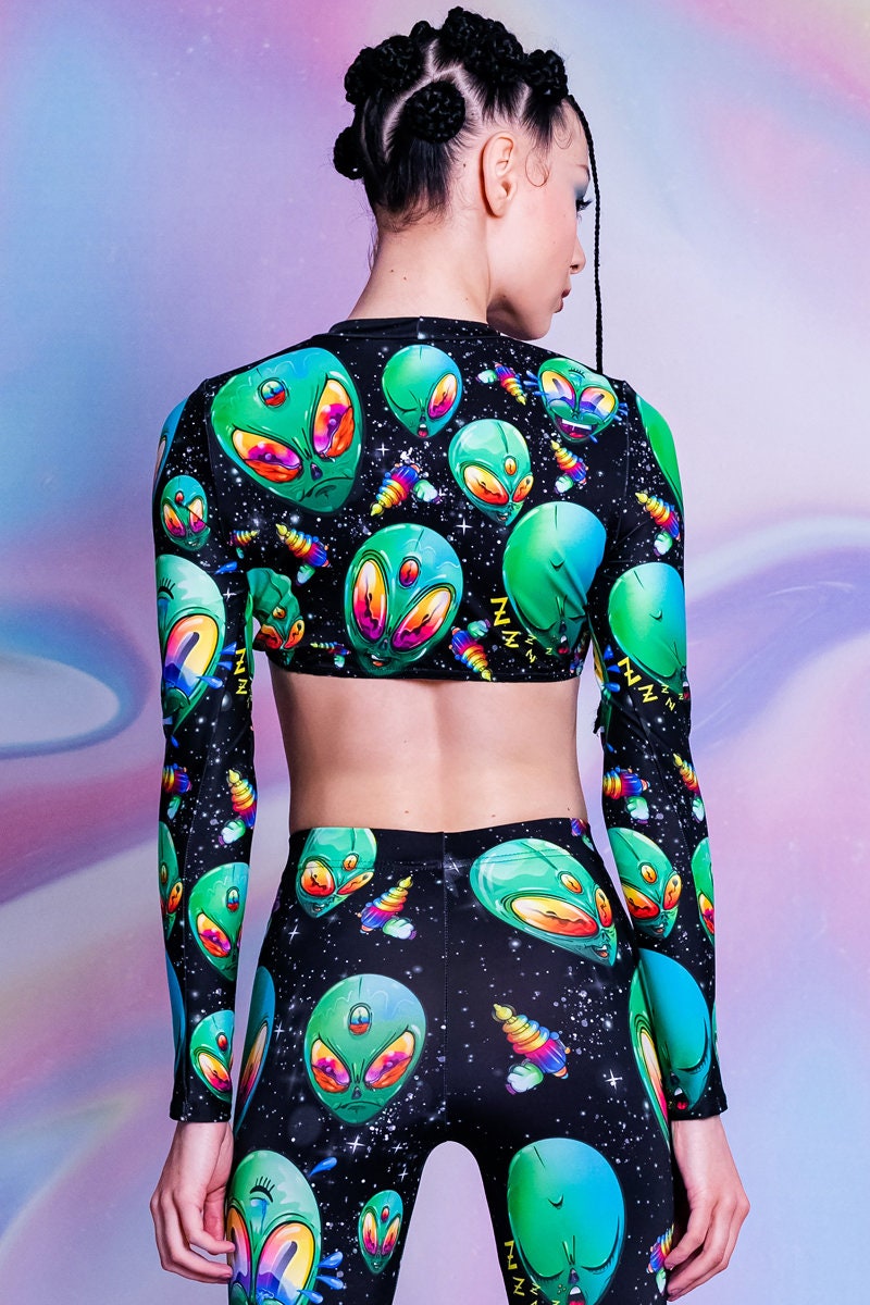 Alien Tie Front Crop Top Crop Tops for Women Sexy Summer - Etsy