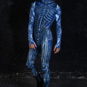 Xenomorph Costume for Men, Men Halloween Alien Costume, Cosplay Costume ...
