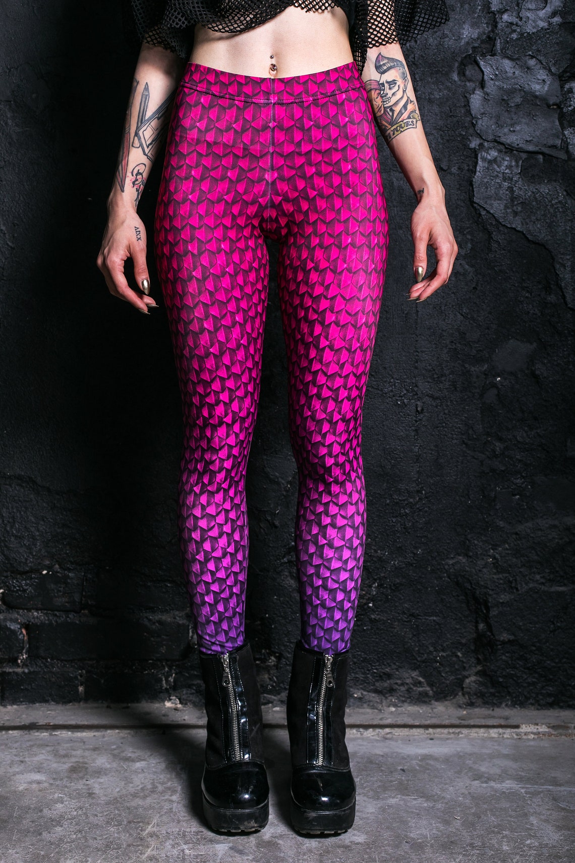 Red Dragon Scale Leggings, Mermaid Leggings for Women, Yoga Leggings ...