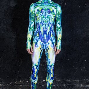 Printed Diamond Costume, Sci-fi Halloween Costume for Men, Rave ...
