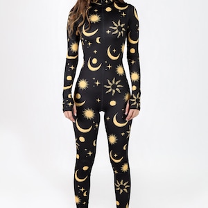 Celestial Costume With Soon & Moons, Witch Bodysuit Costume, Adult ...